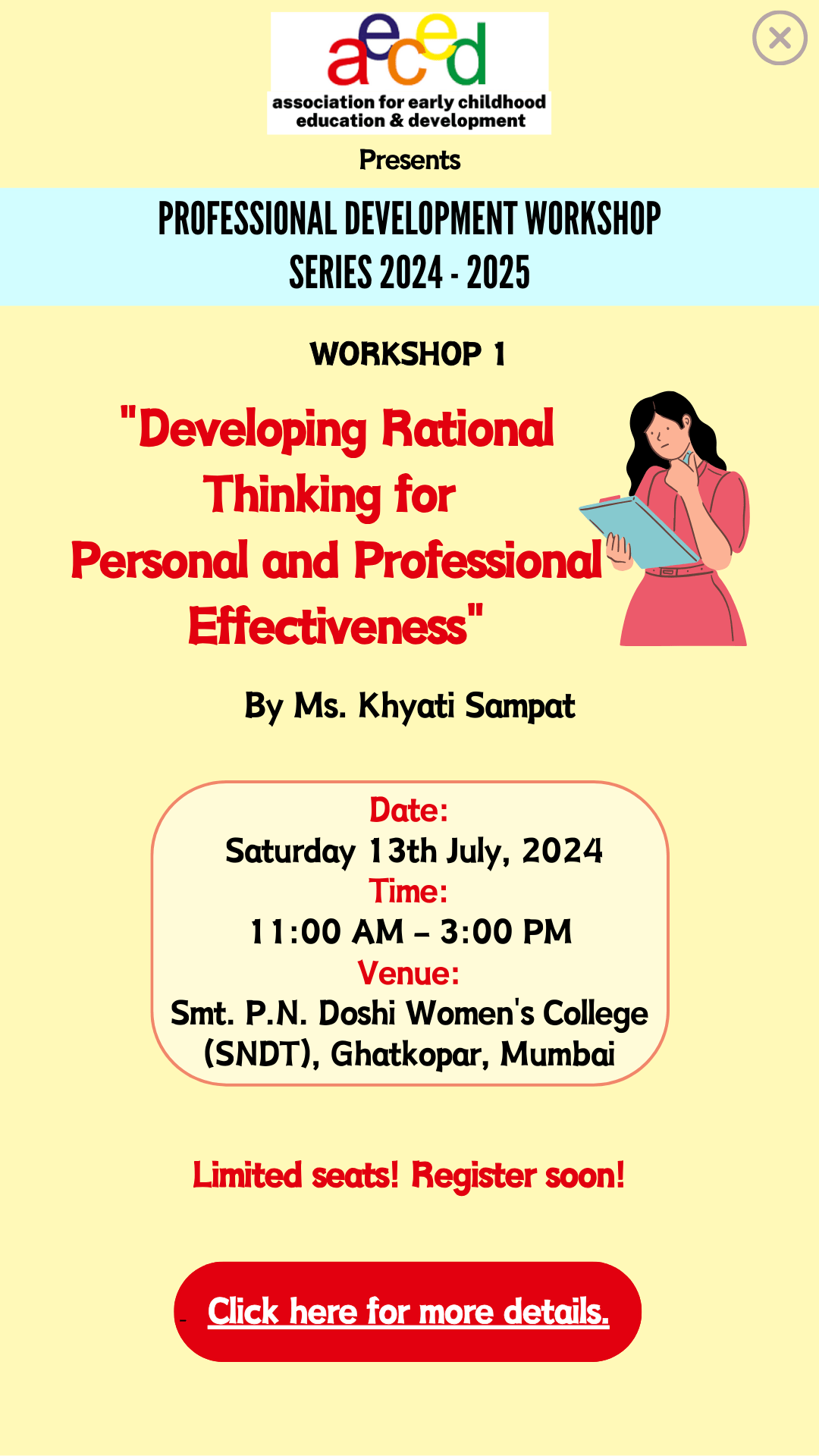 Association for early childhood education & development – is a national ...