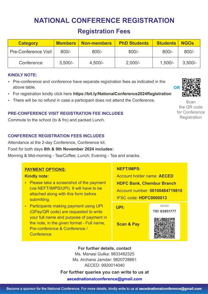 National Conference 2024 – Association for early childhood education ...